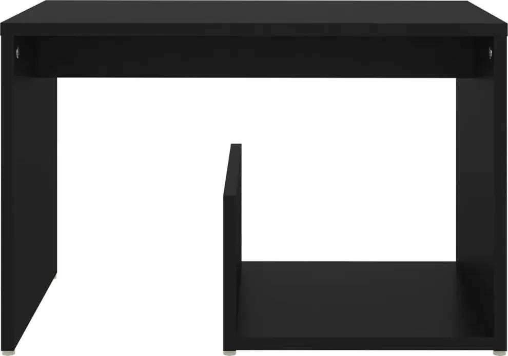 vidaXL Odkládací stolek 59 x 36 x 38 cm kompozitní dřevo [806697] Barva: Černá