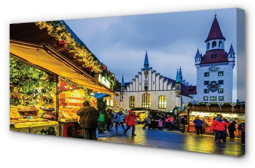 Obrazy na plátně Německo Old Market prázdniny 125x50 cm