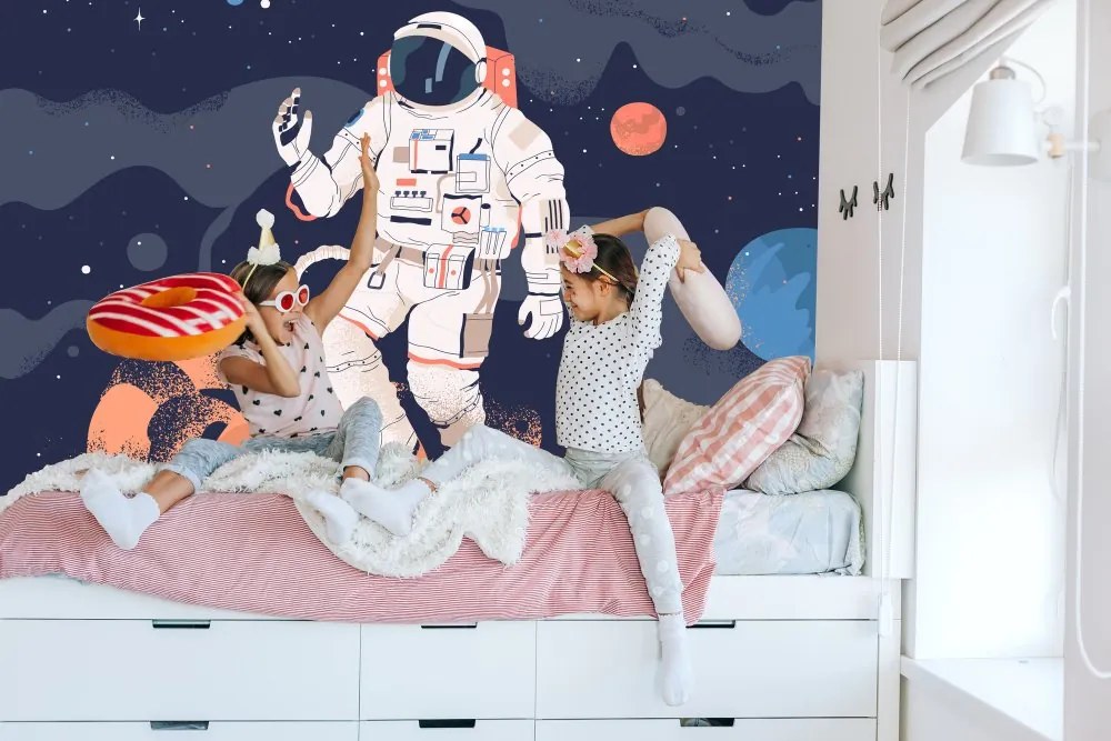 Fototapeta Astronaut Ve Vesmíru A Planetách Samolepící tapety 254x184