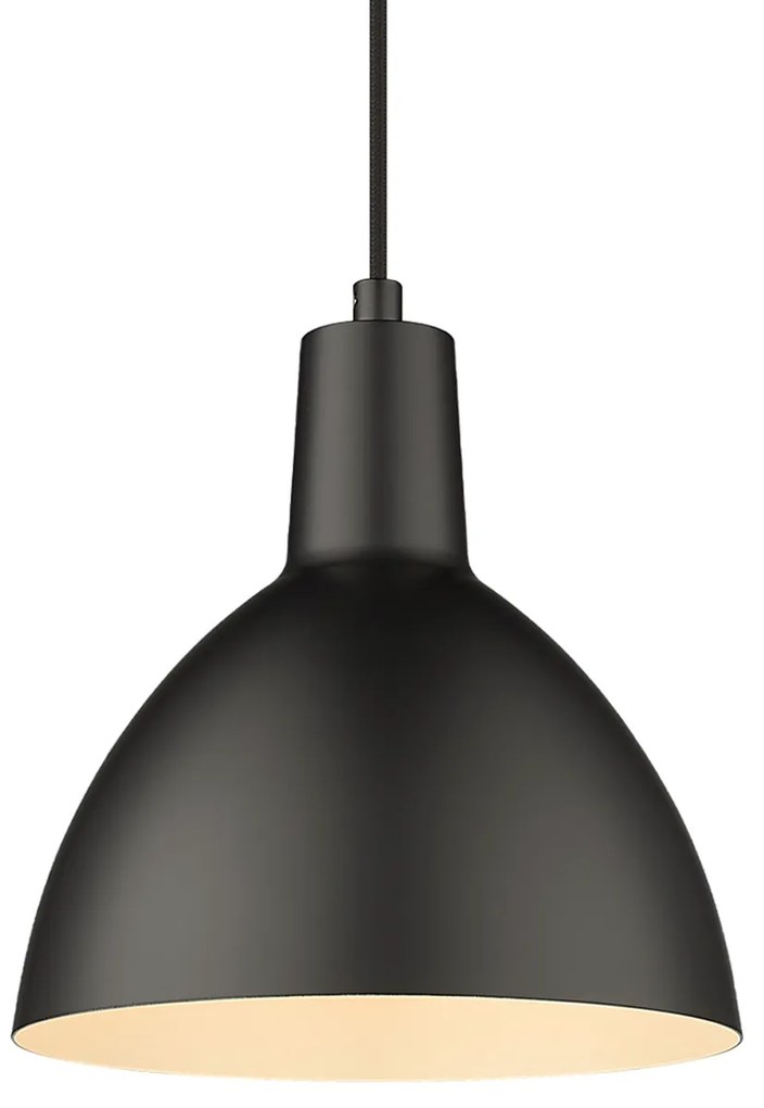 Halo Design 739066 závěsné svítidlo Metropole, kov, černé, E27, ø20cm
