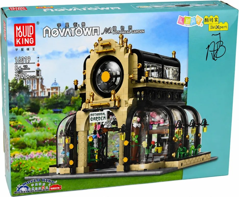 LEAN Toys Stavebnicové kostky – Botanická zahrada, Oranžérie, LED osvětlení, 2147 dílků