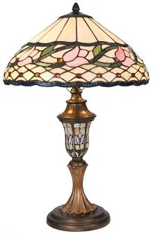 Stolní lampa Tiffany FLOWERS Clayre &amp; Eef 5LL-5774