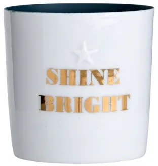 Porcelánový svícen Shine Bright bílý  Bloomingville