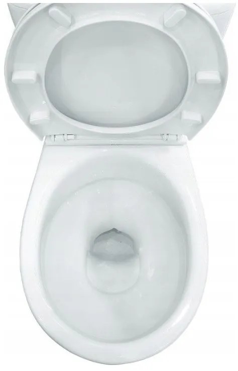 Cersanit Kaskáda, kombi wc se splachováním 3/6l, horizontální odpad + sedátko s polypropylenu, bílá, K100-206