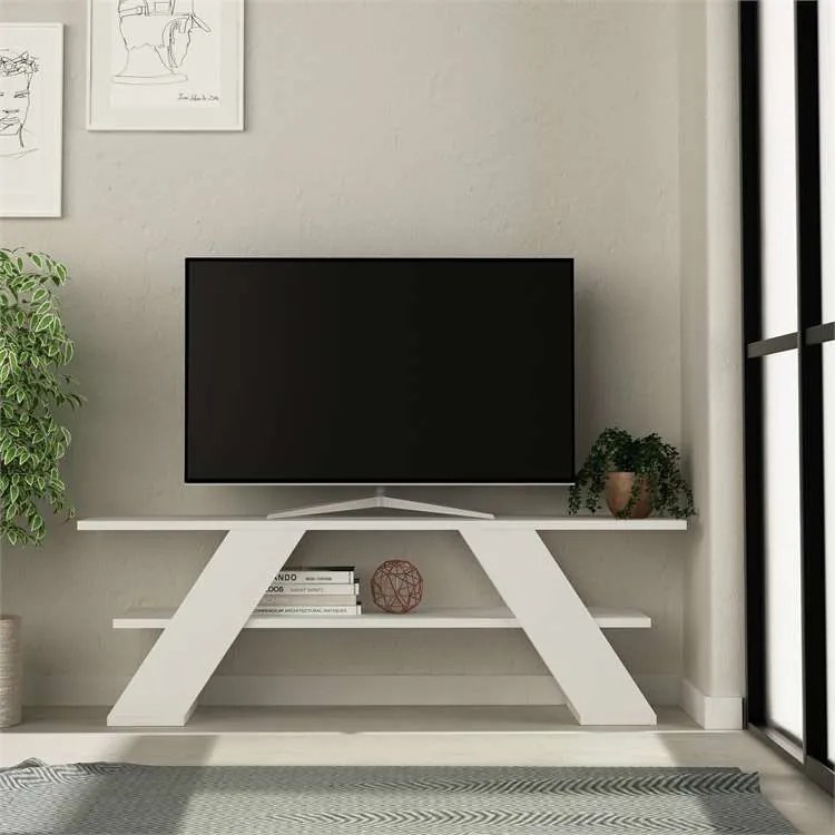TV stolek Houseland Farfalla 120 cm bílý