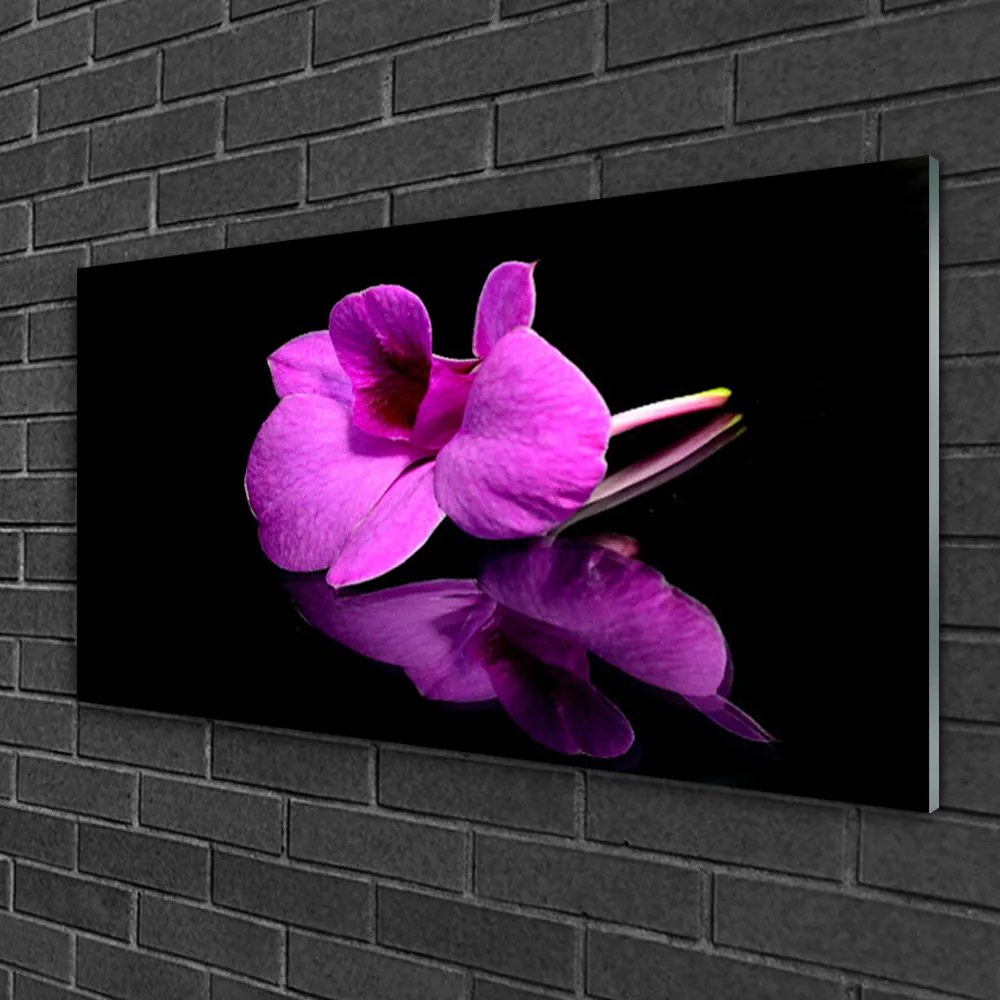 Obraz na skle Květiny Mtvá Příroda 125x50 cm