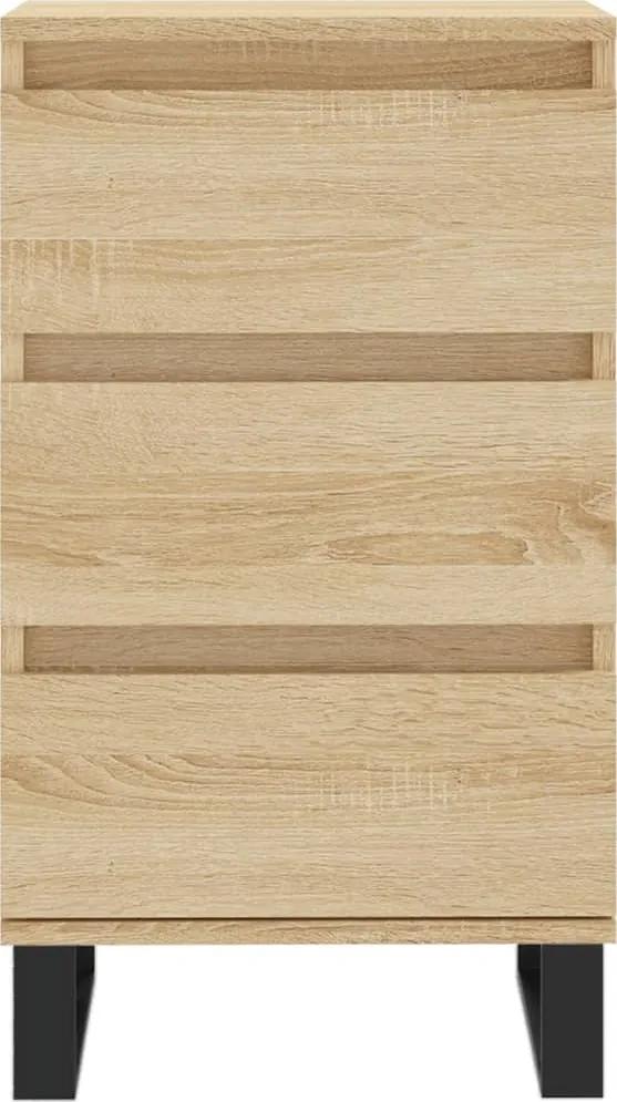 vidaXL Příborník 40 x 35 x 70 cm kompozitní dřevo [831103] Barva: bílá s vysokým leskem