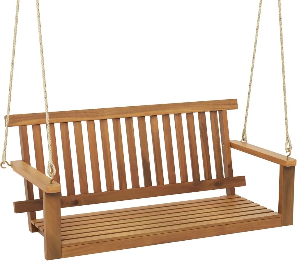 Costway Verandová houpačka pro 2 osob s 2 lany k zavěšení. Udrží až 360 kg.
