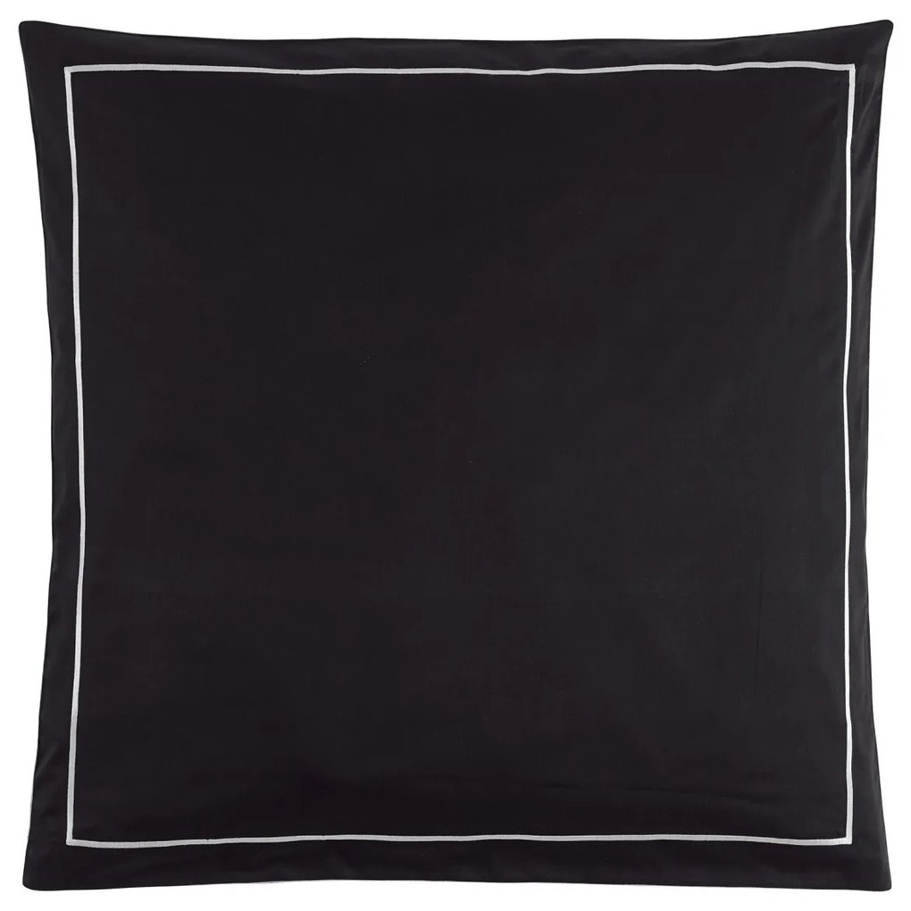 Povlak na polštář SATIN PREMIUM 65 x 65 cm, černá