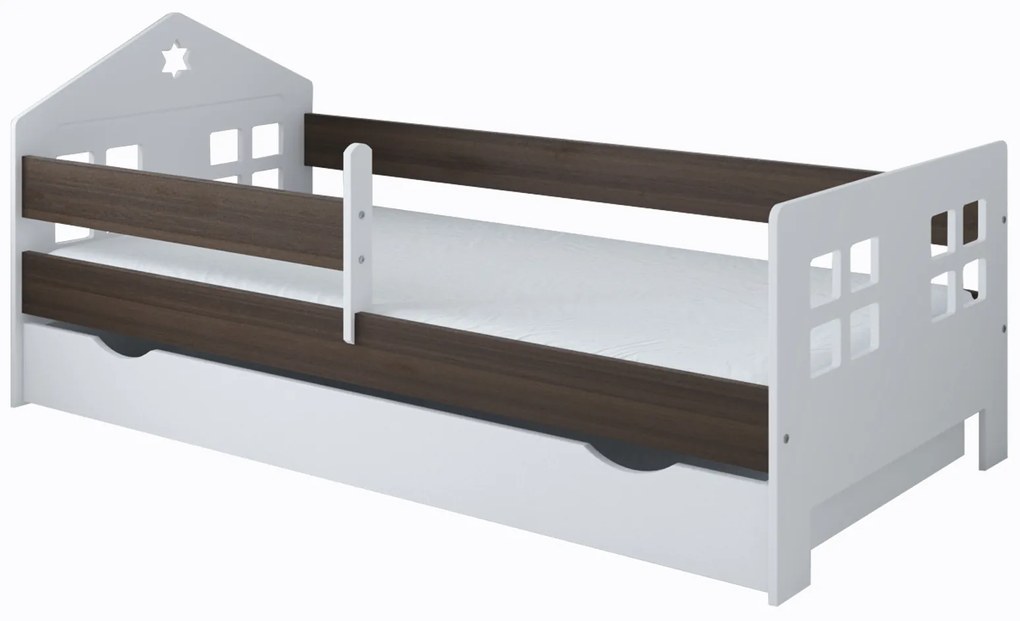 BabyBeds Dětská postel POLA Velikost postele: 180x80 cm, Barevné provedení: Bílá, Úložný prostor: Ano, s úložným prostorem Bílá