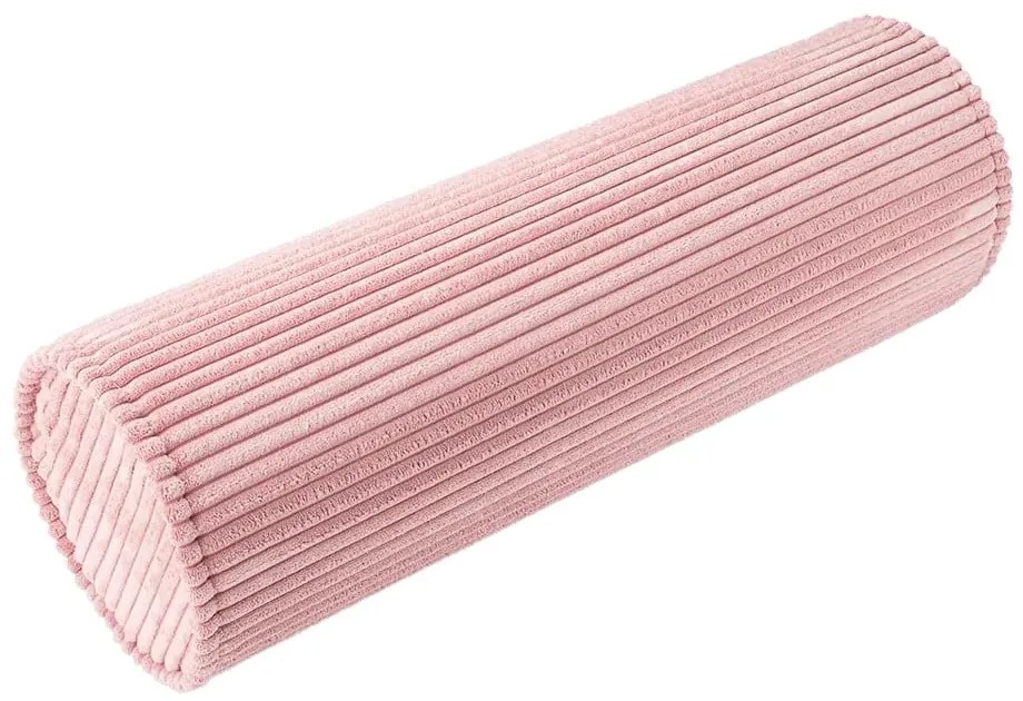 Růžový manšestrový dětský pohovkový polštář Roll – Wigiwama Biano.cz