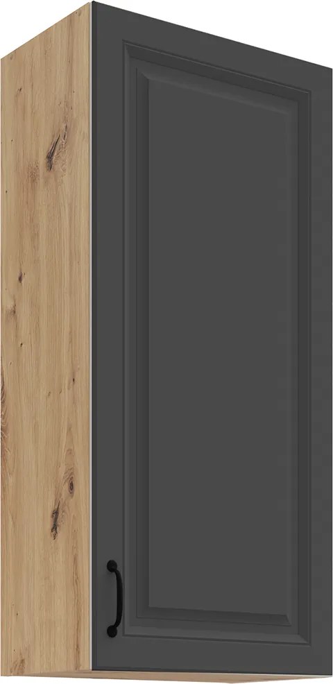 STILO gr | horní skříňka 50 G-108 1F s policemi | 50 cm | EXTRA VYSOKÁ | UNI dvířka | artisan/grafit