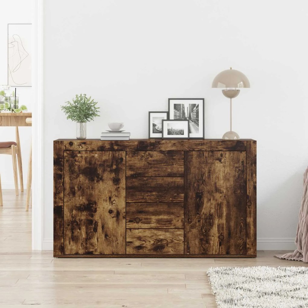 Servírovací skříň Kouřový dub 120 x 36 x 69 cm Kompozitní dřevo 3333860