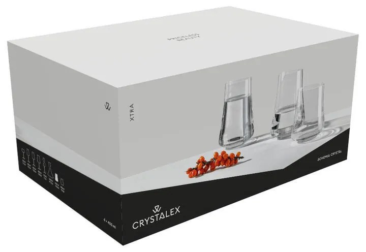 Crystalex - Bohemia Crystal Sklenice na nealko Xtra 350 ml, 6 ks