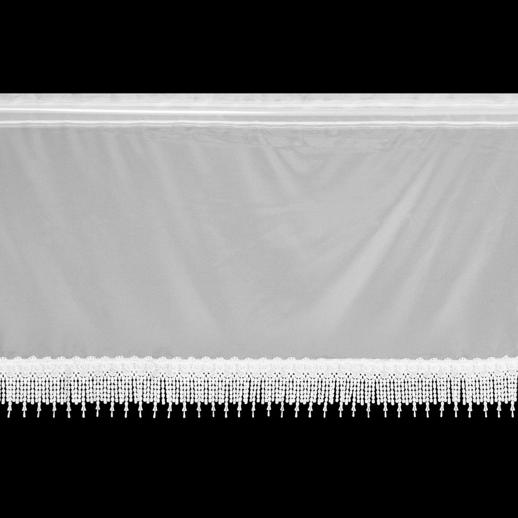 KRÁTKÁ ZÁCLONA NA PÁSCE FELICIANA 150X40 CM KRÉMOVÁ
