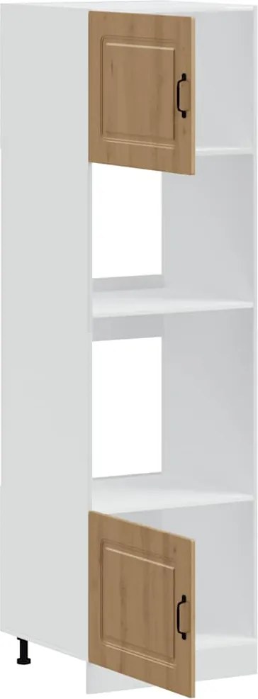 Skříňky na troubu 2 ks "Kalmar" Artisan Dub, dřevěné uhlí 3315040