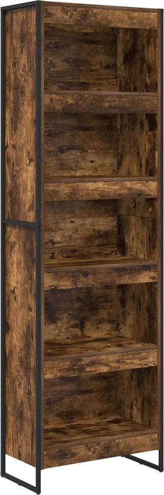 Knihovna 60 x 30 x 189,5 cm Kompozitní dřevo Kouřový dub 3403000