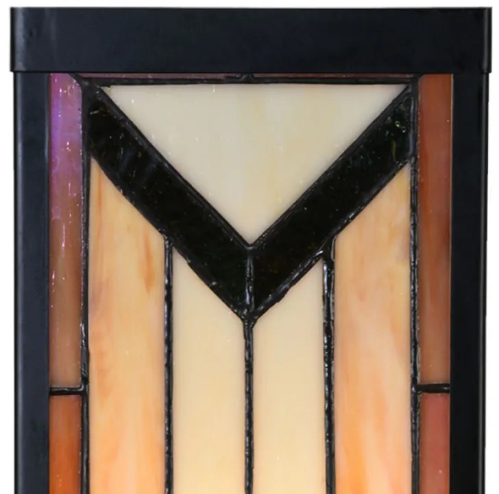 Nástěnné světlo Tiffany v art deco stylu Theresia – 14x16x40 cm