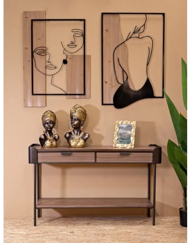 Designová konzole Ekewaka 120 cm hnědá