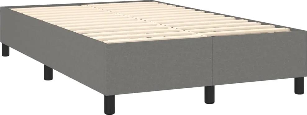 vidaXL Box spring postel s matrací 120x200 cm textil [3141762] Barva: světle šedá