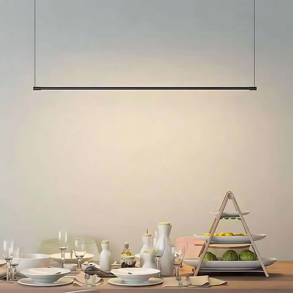 Toolight Toolight, LED závěsné osvětlení 120cm, 15W, 3000K, LHJ031-CP, černá matná, OSW-50014