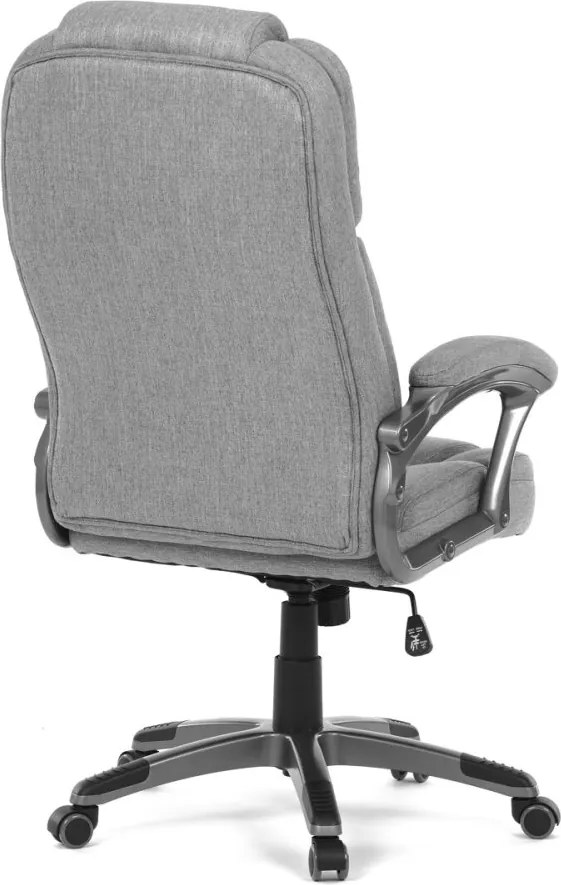 Kancelářské křeslo KA-C715 GREY2, houpací mechanismus, šedá látka (65 x 73) cm