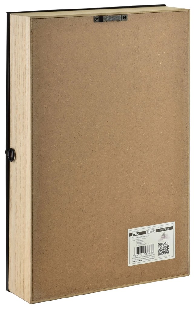 Skříňka na klíče STACY Susi 30x20 cm černá/hnědá