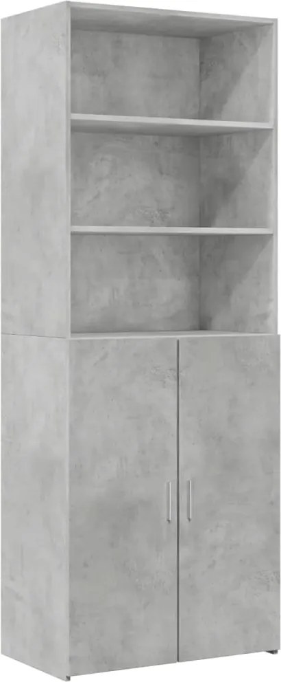 Úložná skříňka betonově šedá 70x42,5x225 cm kompozitní dřevo 3281318