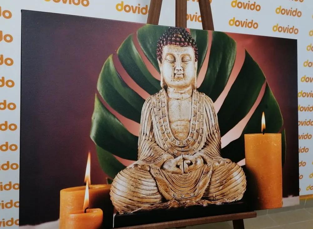 Obraz Budha s relaxačním zátiším - 90x60 cm