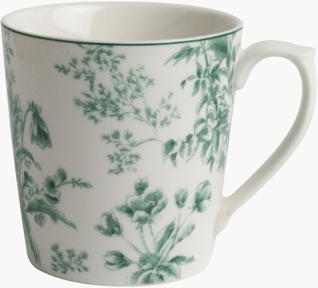 Sada porcelánových hrnků Thurston Bloom, 4 díly