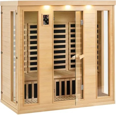 Far Infrared Wooden Sauna Room Domácnost Sauna Spa pro 3 až 4 osoby 2580 W