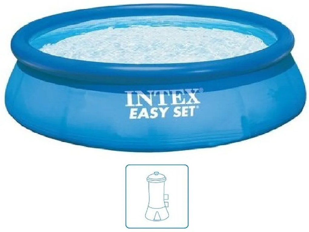 INTEX Easy Set Pool Bazén 366 x 76 cm s kartušovou filtrační pumpou 28132NP