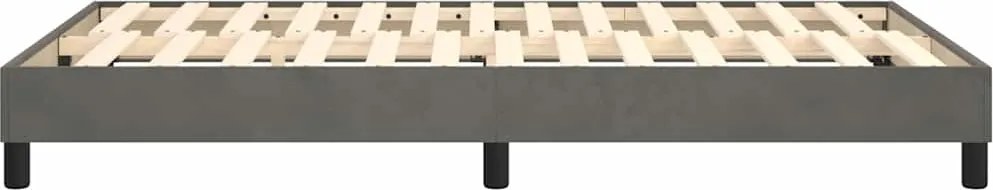 Rám postele s boxspringem tmavě šedá 120 x 200 cm samet 3120761