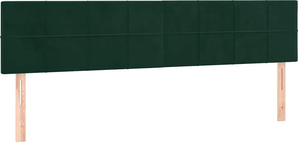 Box spring postel s matrací tmavě zelená 180x200 cm samet 3127508