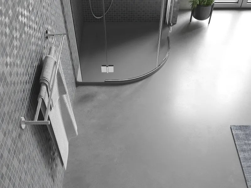 Mexen Bert půlkruhový sprchový kout SMC 90 x 90 cm, šedý - 4KR619090