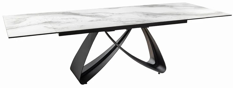 Roztahovací keramický stůl Bayarmaa 180-220-260 cm bílý