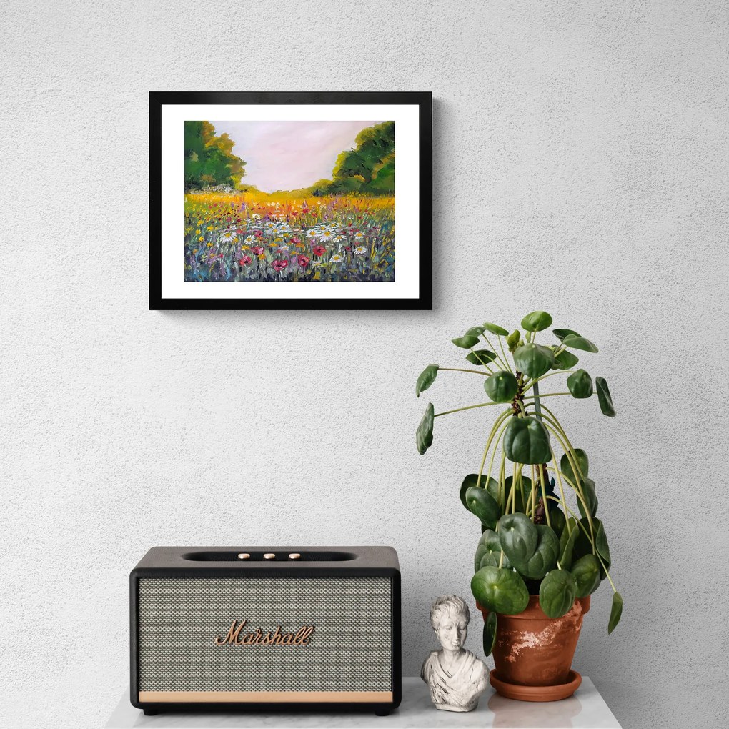 Ivana Brázdová | Rozjímání na louce Rám: Černý, Velikost: 30 x 40 cm