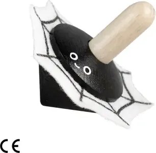 Detoa Dřevěná káča s plstí Pavouk / od 3 let