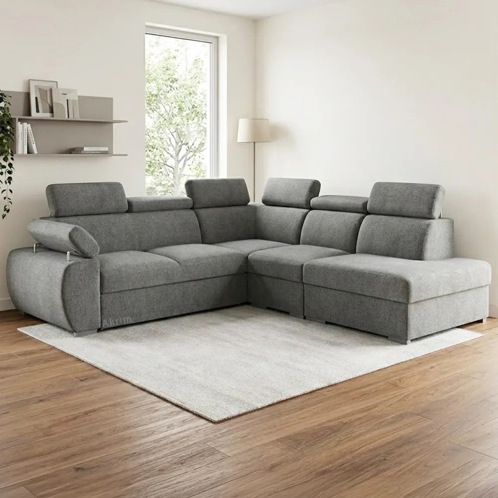 Sedací souprava BASTON | 260x265 cm | rozkládací + úložný prostor | VÝBĚR TKANIN