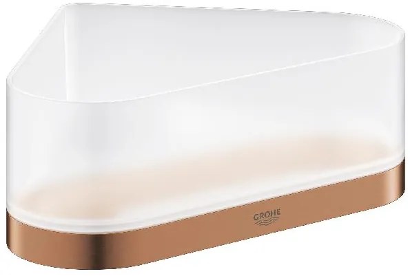 Grohe Selection - Miska do sprchy s držákem, rohová, kartáčovaný Warm Sunset 41038DL0