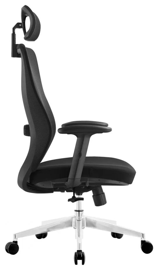 Kancelářská ergonomická židle Neoseat NICOLE — síť / látka, černá, nosnost 150 kg