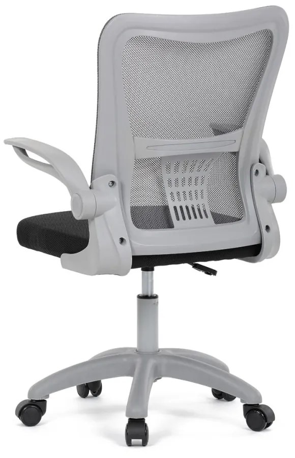 Autronic Dětská otočná židle STELLA — síťovina šedá