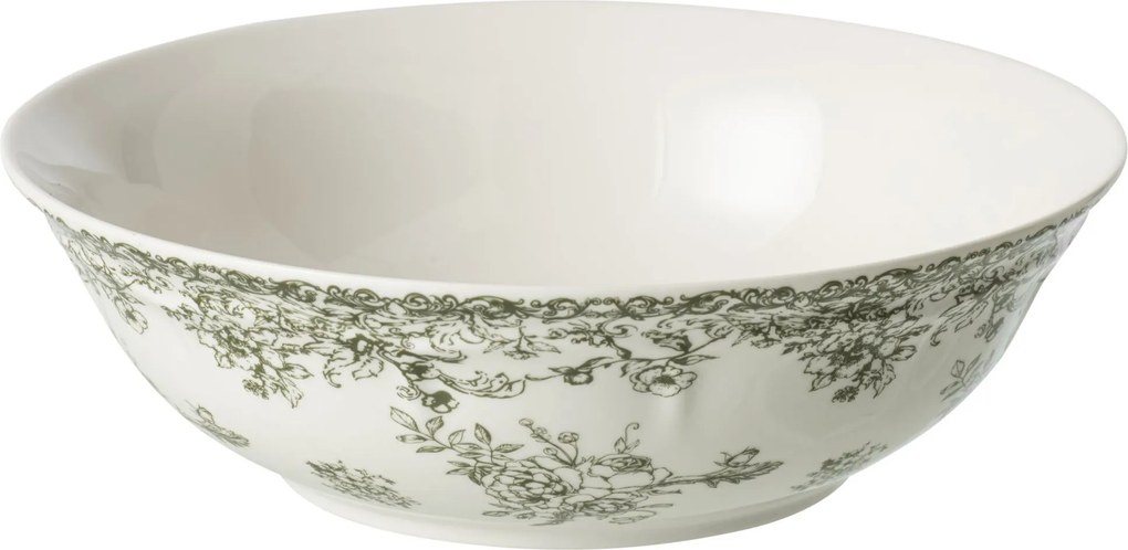 Bílá porcelánová servírovací mísa Vintage Blossom - 22*22*10 cm