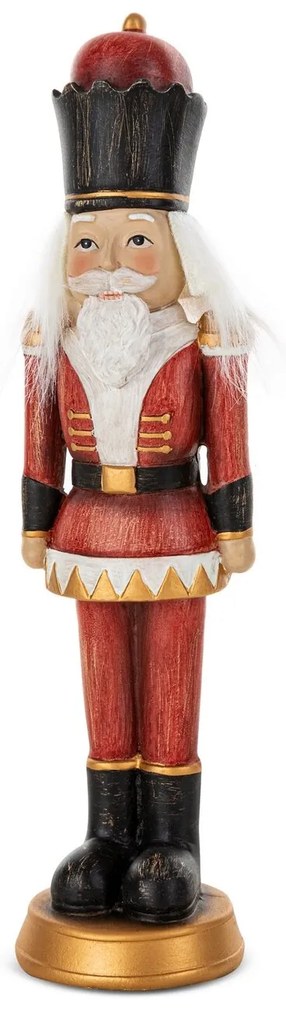 VÁNOČNÍ DEKORAČNÍ FIGURKA NUTCRACKER 18CM VÍCEBAREVNÁ