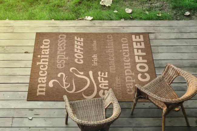 Koberec šňůrkový SIZAL FLOORLUX 20645 coffee / natural