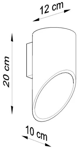 Sollux SL.0107 - Nástěnné svítidlo PENNE 20 1xG9/40W/230V bílá