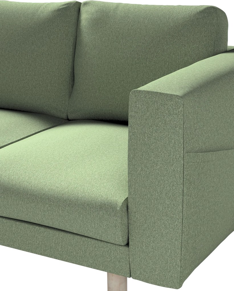 Potah na pohovku IKEA Norsborg 3-místná barva zelená látka pletený vzor