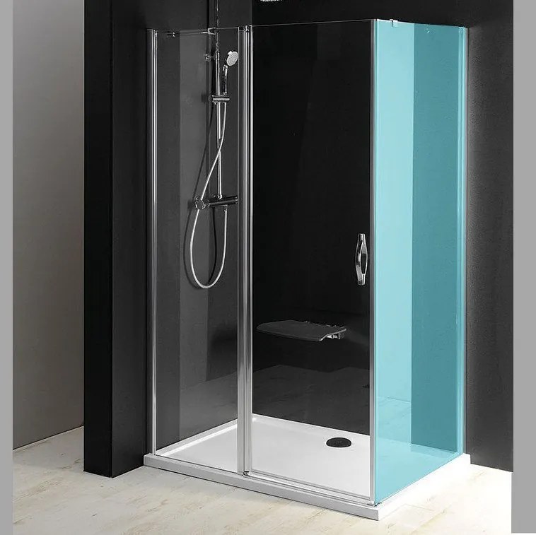 GELCO - ONE sprchové dveře s pevnou částí 1000 mm, čiré sklo GO4810