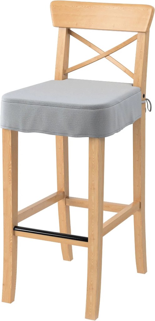 Sedák na židli IKEA Ingolf - barová barva šedá látka sametová