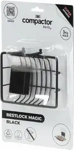 Compactor Bestlock Black Magic systém Samolepicí držák na mýdlo bez vr